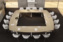 Large square conference table by Simon design
