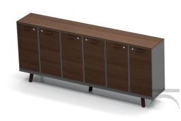 Tall design office storage unit with Festy doors